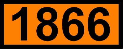 UN-Zusatzlabel nach IMDG mit Eindruck 1866 | UN-Zusatzlabel ...