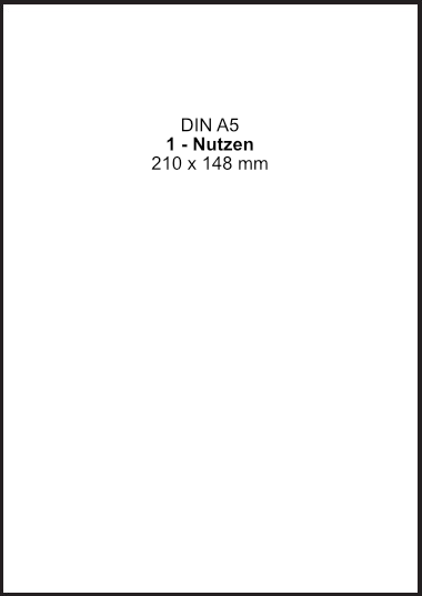 Bedruckbare Etiketten RATAGS, DIN A5 Bogen mit 1 Nutzen DIN A5 (210 x ...
