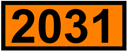 UN-Zusatzlabel nach IMDG mit Eindruck 2031 | UN-Zusatzlabel ...