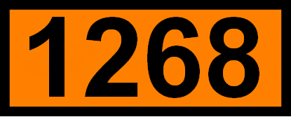 UN-Zusatzlabel nach IMDG mit Eindruck 1268 | UN-Zusatzlabel ...