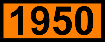 UN-Zusatzlabel nach IMDG mit Eindruck 1950 | UN-Zusatzlabel ...