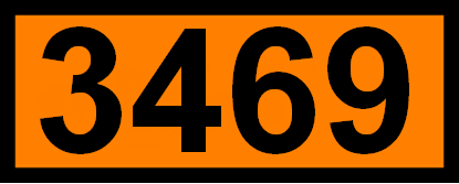 UN-Zusatzlabel nach IMDG mit Eindruck 3469 | UN-Zusatzlabel ...